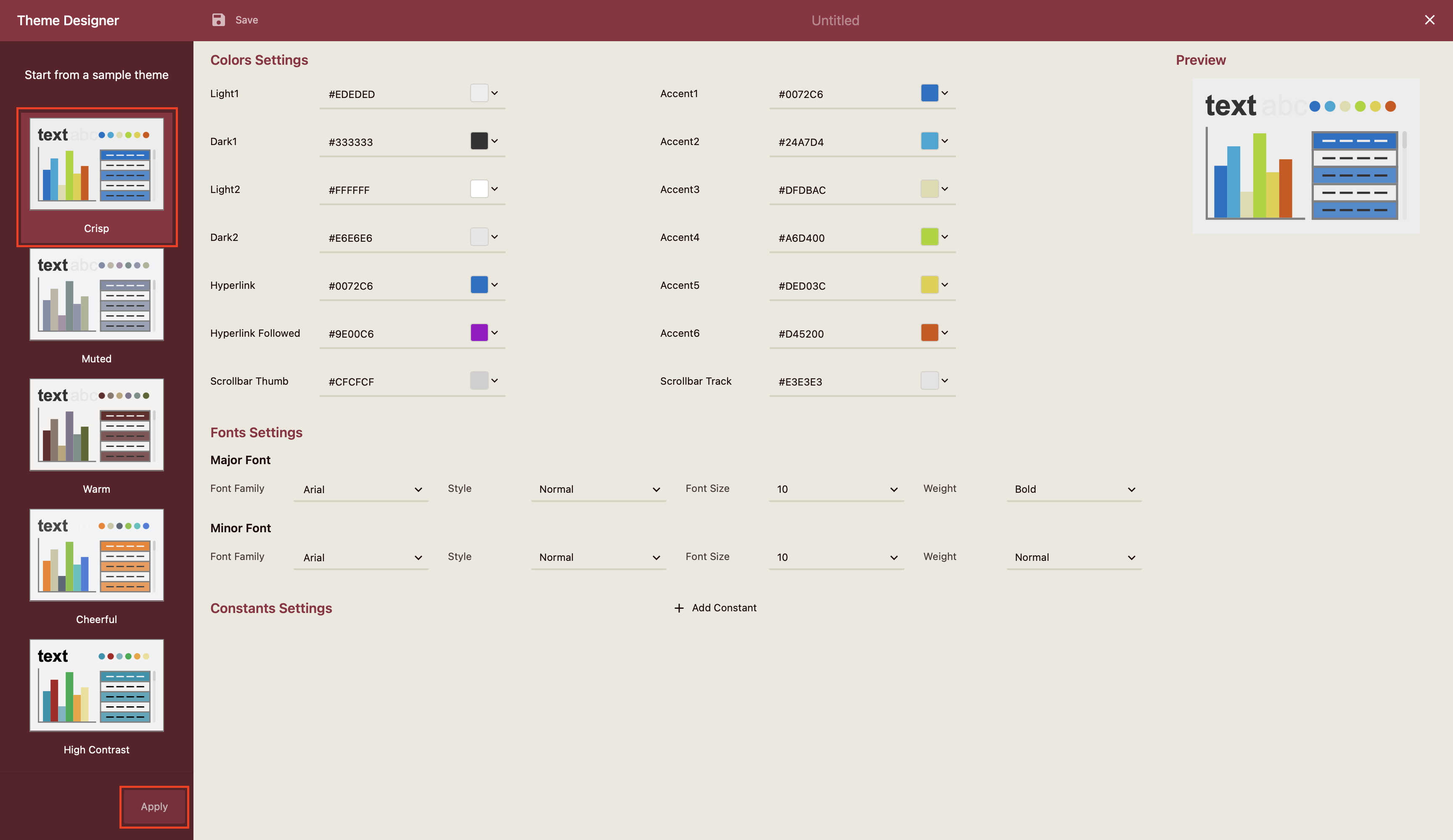 Create Theme | Wyn Documentation